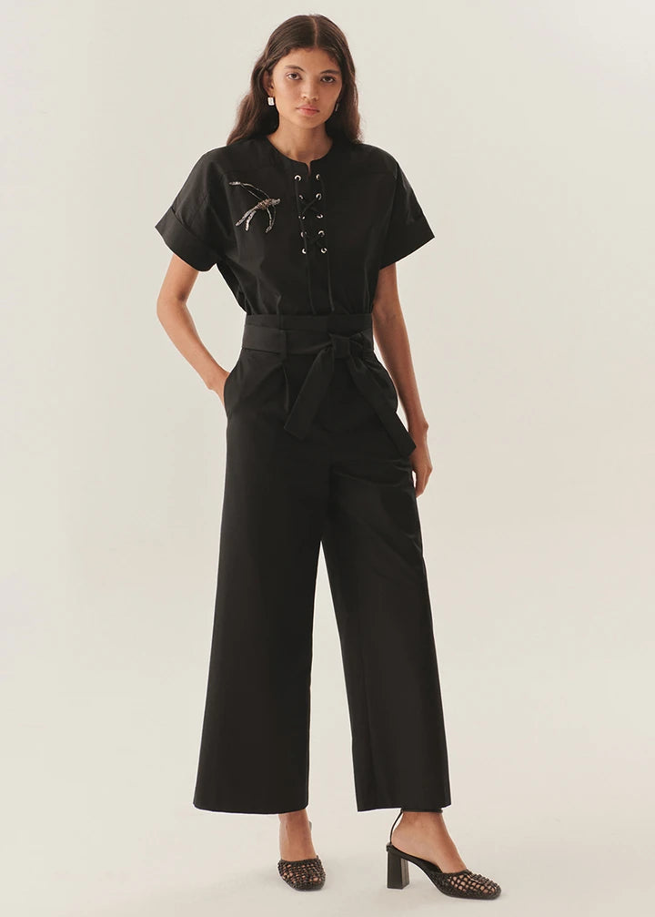 Lauren Timeless Structured Trousers - BLACK